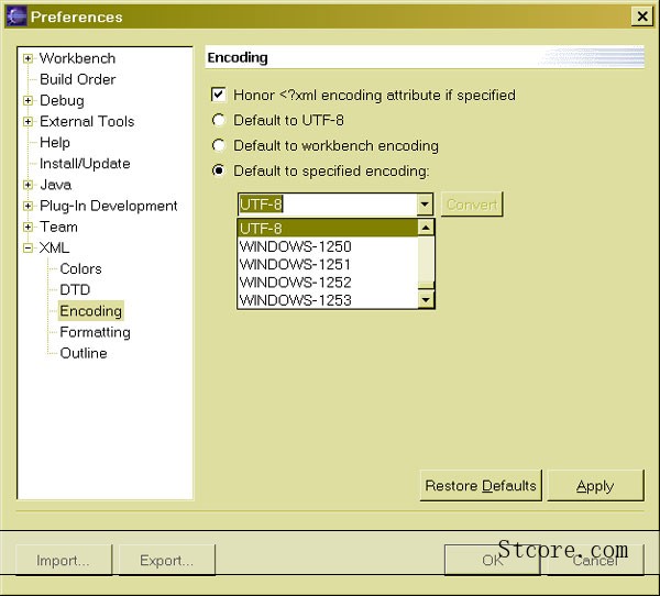 用eclipse进行xml开发